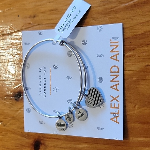 Alex and Ani | Jewelry | Alex And Ani Heart Flag Braclet Nwt | Poshmark